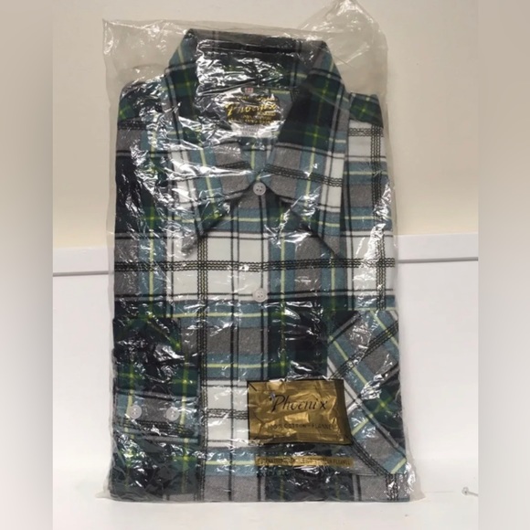 phoenix | Shirts | Vtg Mens Phoenix Buttonfront Plaid Cotton Flannel ...